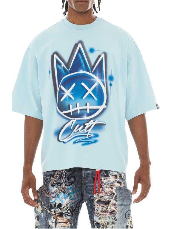 CULT OF INDIVIDUALITY Cult of Individuality Graffiti-Splashed Baggy Jeans